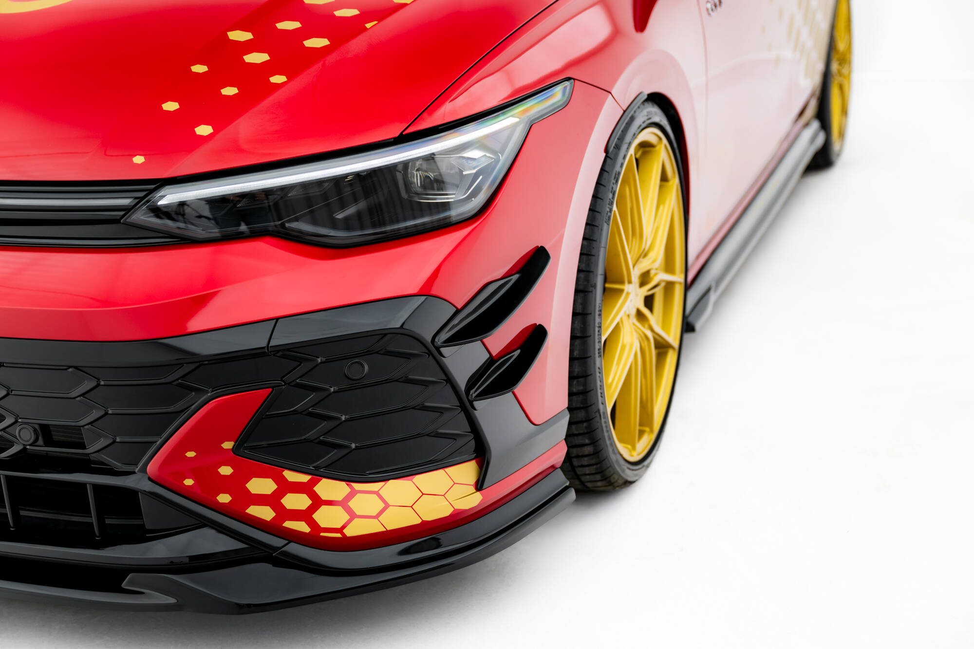 Front Bumper Wings (Canards) Volkswagen Golf GTI Clubsport Mk8 Facelift ...